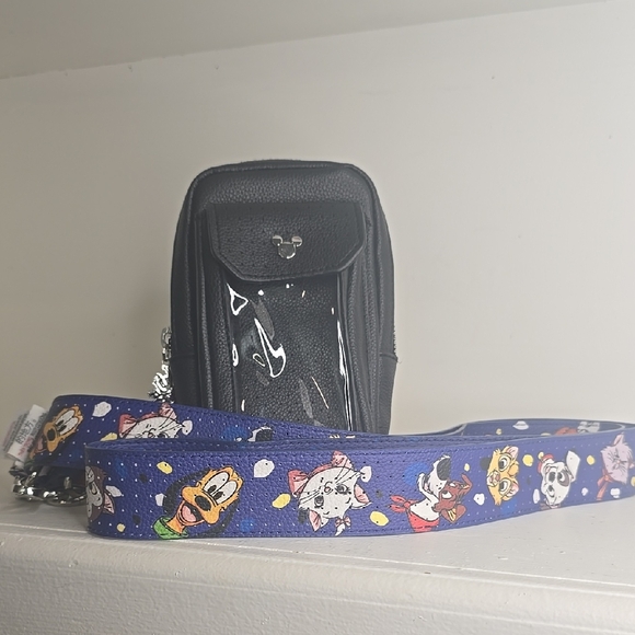 Disney | Bags | Disney Black Crossbody Bag With Character Strap | Poshmark